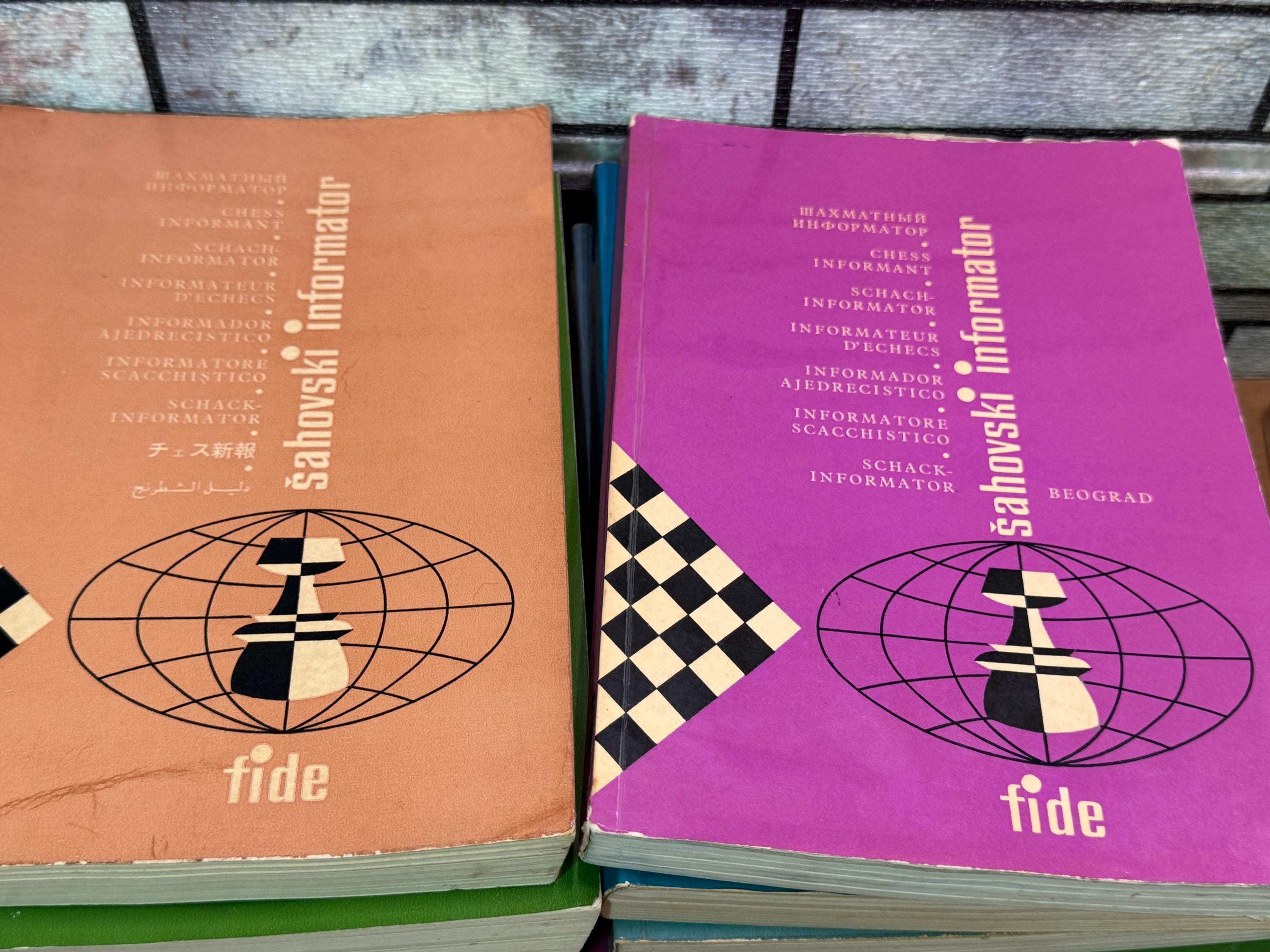 Lot of 13 Sahovski Informator Beograd Chess Informant Fide Collection ...