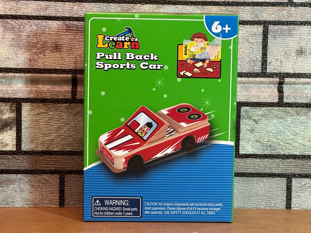 Create and Learn Build a Toy, Pull Back Red Sports Car, We Ship Daily ...
