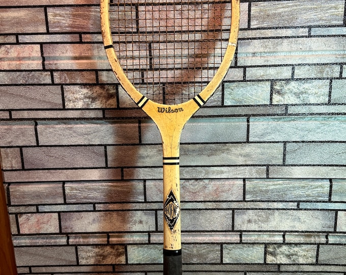 Antique 1930s Vintage Wilson Phoenix Wooden Tennis Racket, Same Day ...