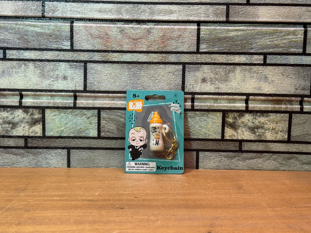 Boss Baby Keychain: Cartoon Baby Bottle Pendant, Quikship!! - Etsy