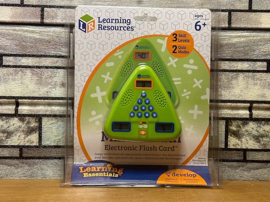 Learning Resources Minute Math Electronic Flash Card Machine, Ship ...