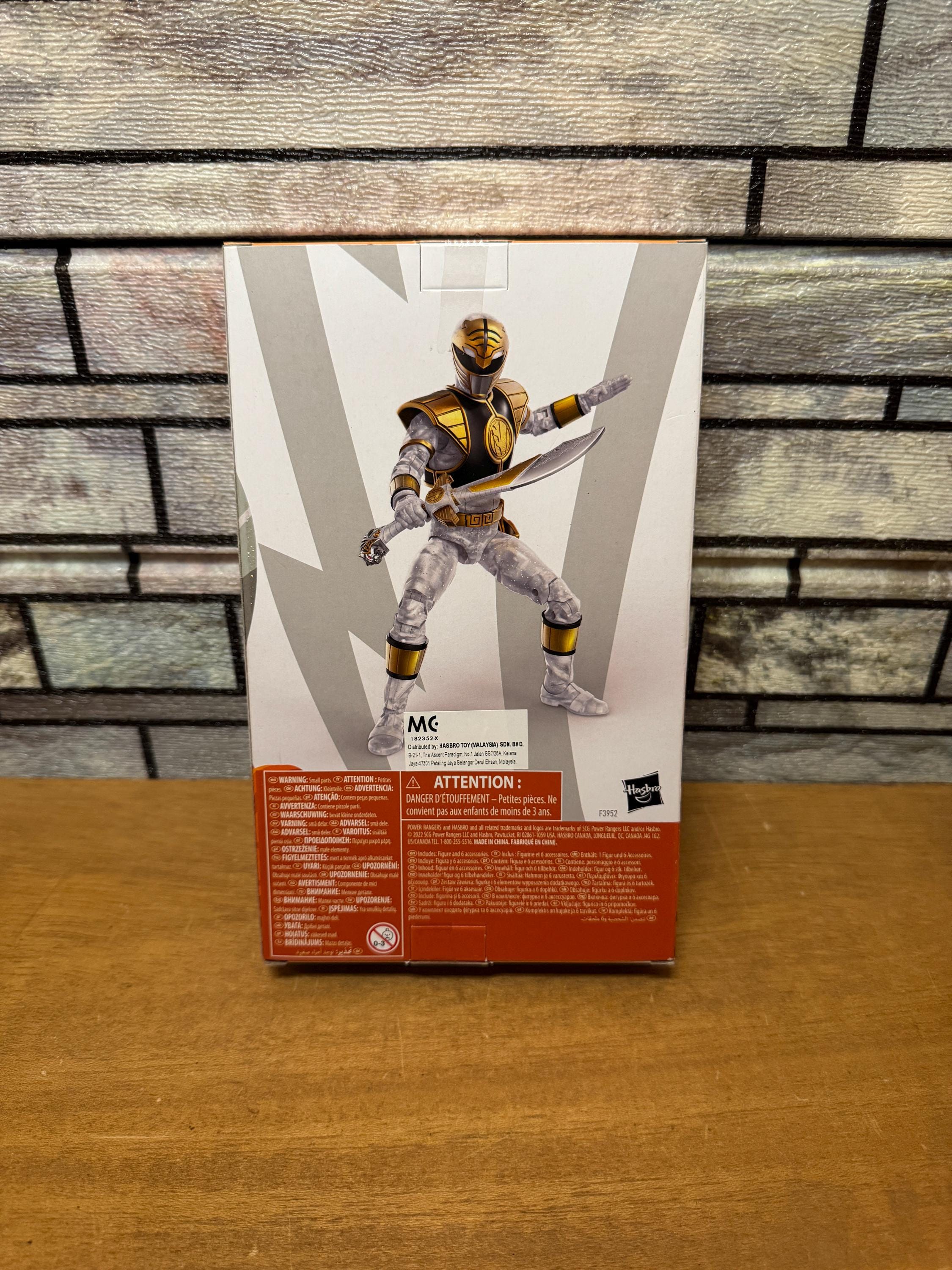 Power Rangers Lightning Collection Mighty Morphin White Ranger Metallic ...