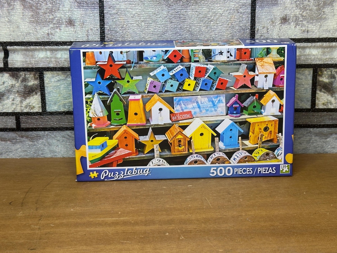 Puzzlebug 500 Piece Bird House Puzzle, New, Free Daily Shipping - Etsy