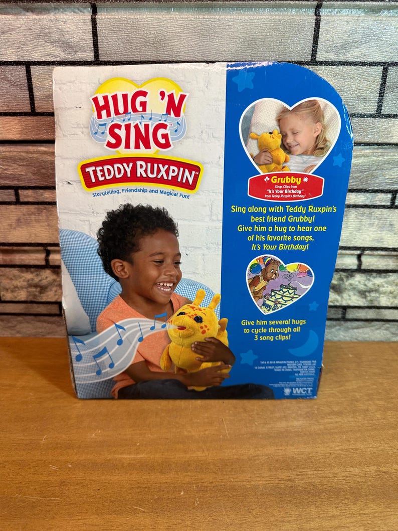 Teddy Ruxpin Hug N Sing Plushie Doll "grubby" - SEALED! - Etsy
