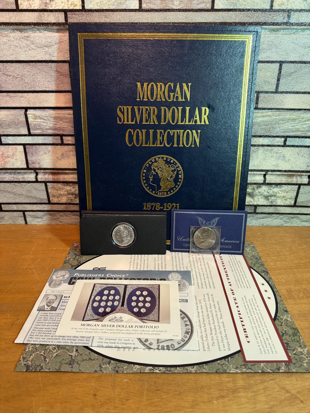 Morgan Silver Dollars Coin Starter Kit Album 1878-1921, 2 Coins, Ship ...