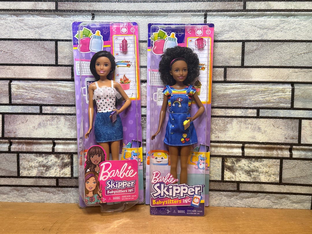 Barbie Skipper Babysitters INC 2x LOT Yellow Purple Cell Phones FXG92 FHY91 FHY89 We Ship Daily USPS Etsy Canada