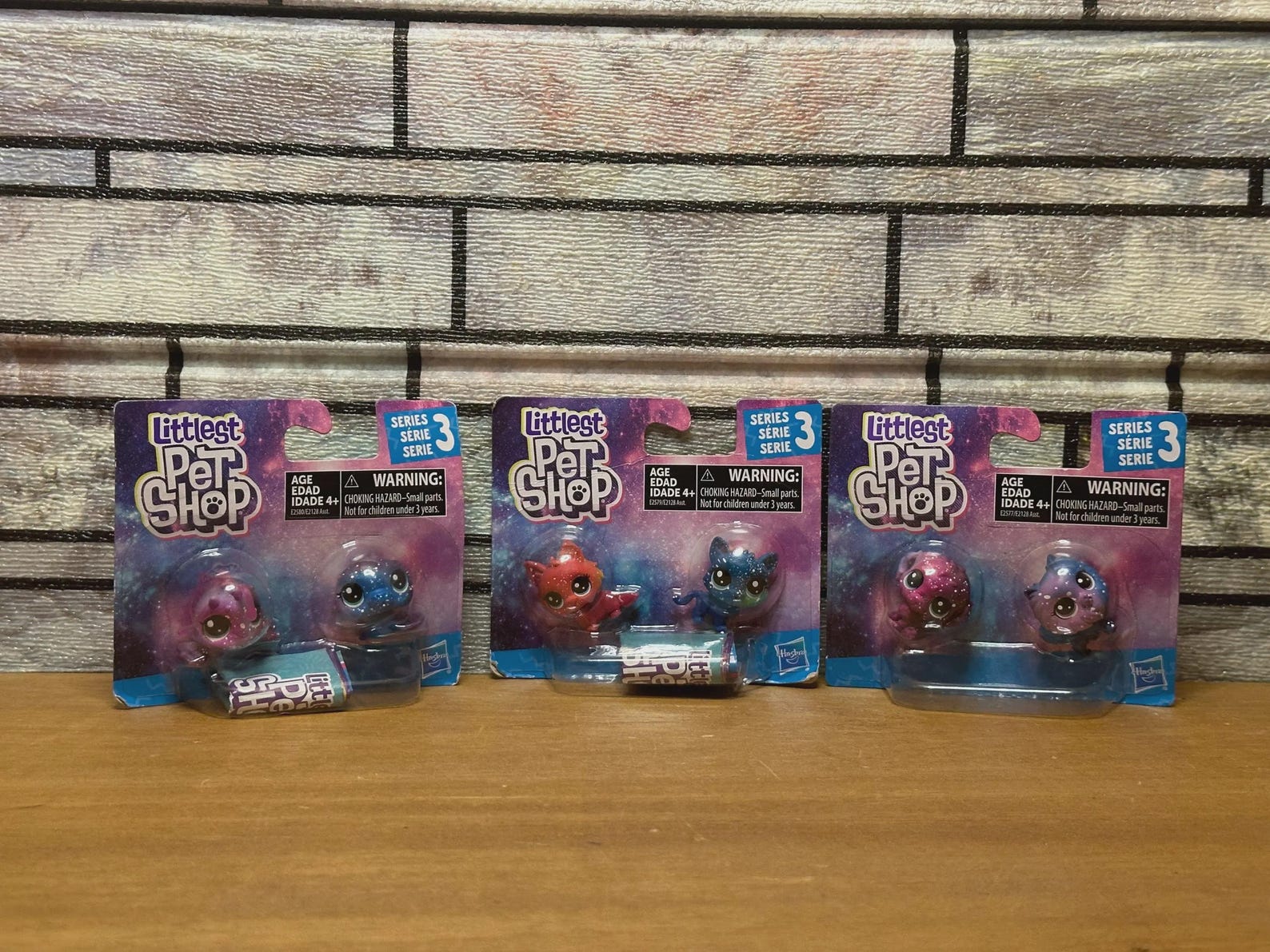 Littlest Pet Shop LPS Series 3 - Cosmic Pets - Speckled 3x LOT Sealed ...