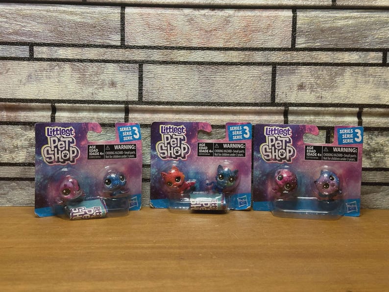Littlest Pet Shop LPS Series 3 - Cosmic Pets - Speckled 3x LOT Sealed ...