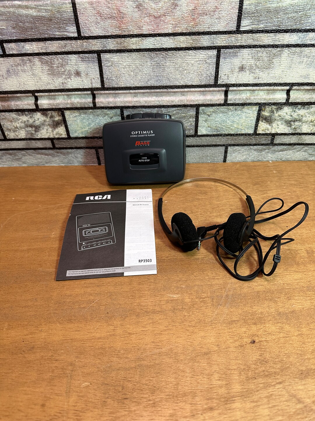 Optimus SCP-104 Stereo Cassette Player, Extended Bass, Headphones, Free ...