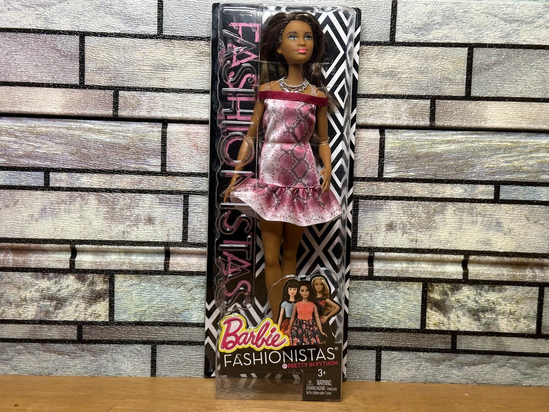 Barbie Fashionistas LOT, Pretty Python, Pink Denim, #21, DMY97,#95 ...