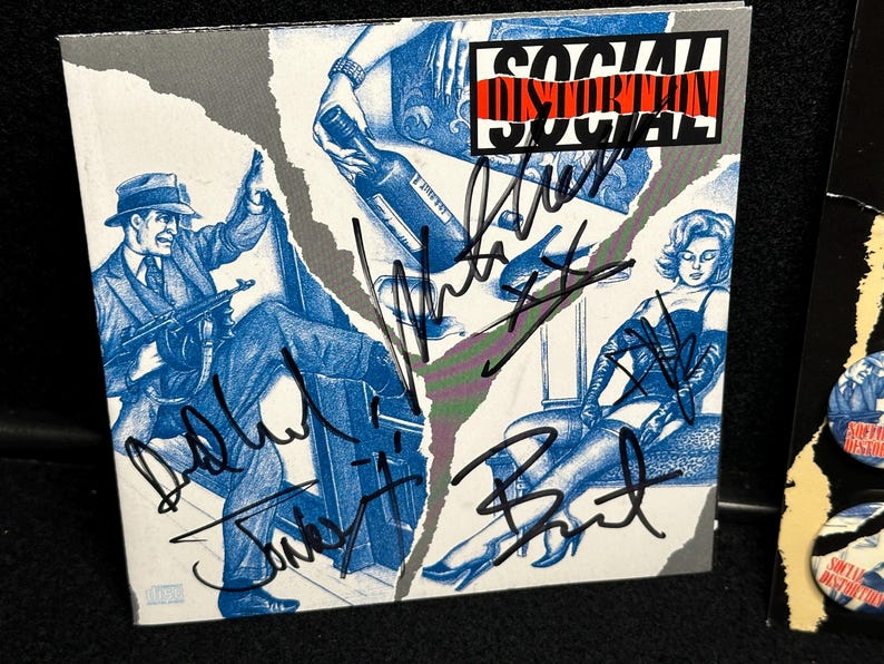 Autographed Social Distortion CD: Ticket Stub & Pins - Etsy