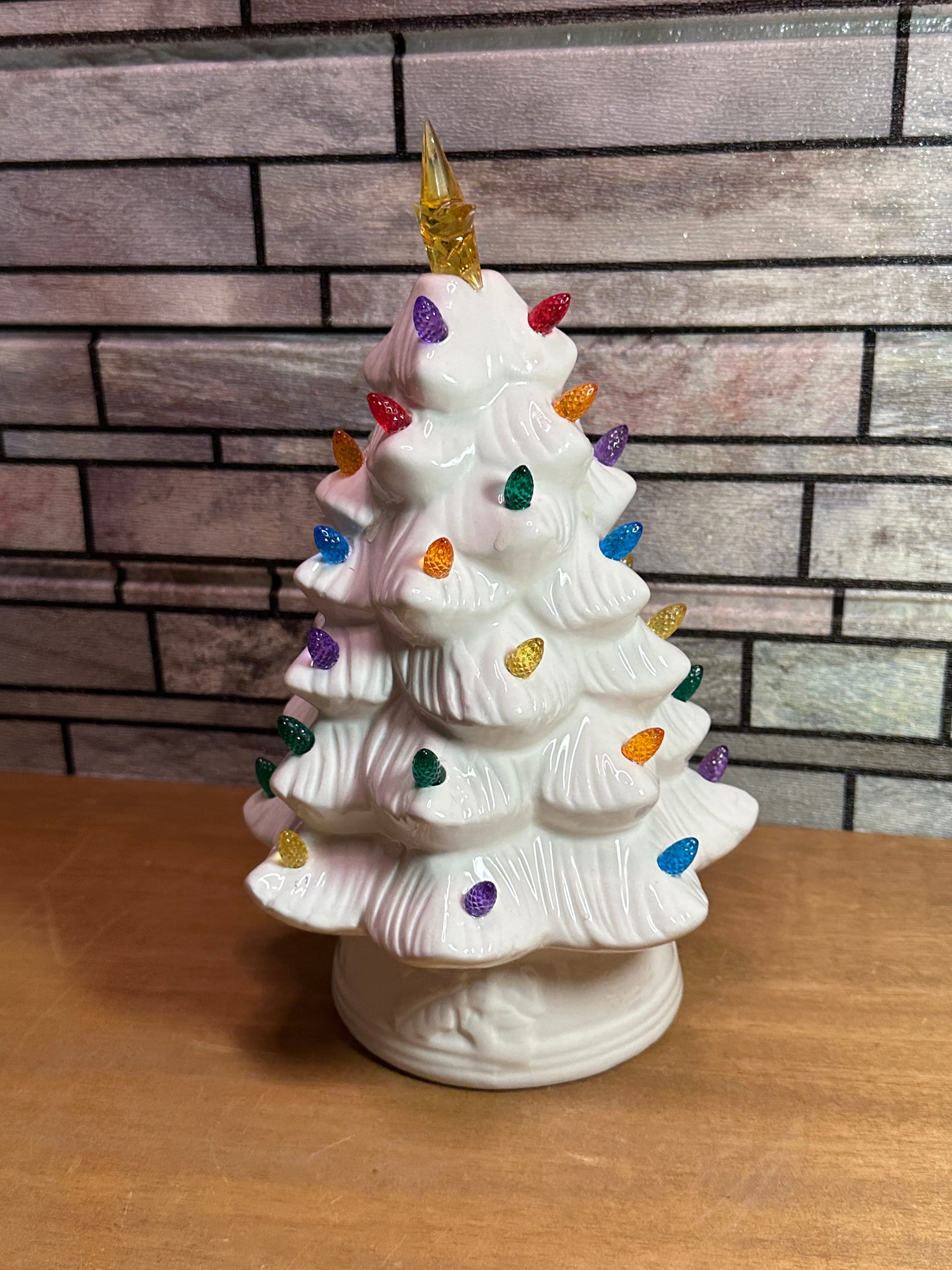 Retro Nostalgic Ceramic With LED Christmas Tree, 12, Free Same Day ...
