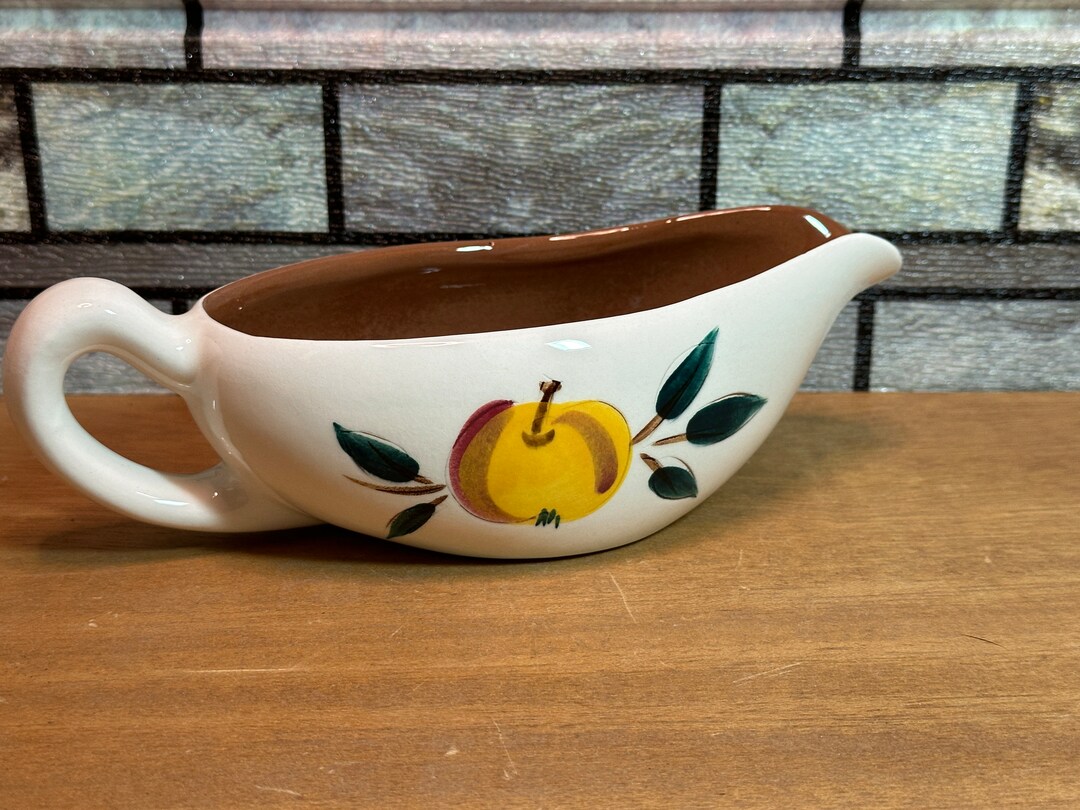 Stangl Fruit Pottery Dinnerware Gravy Sauce Boat Bowl Peach - Etsy