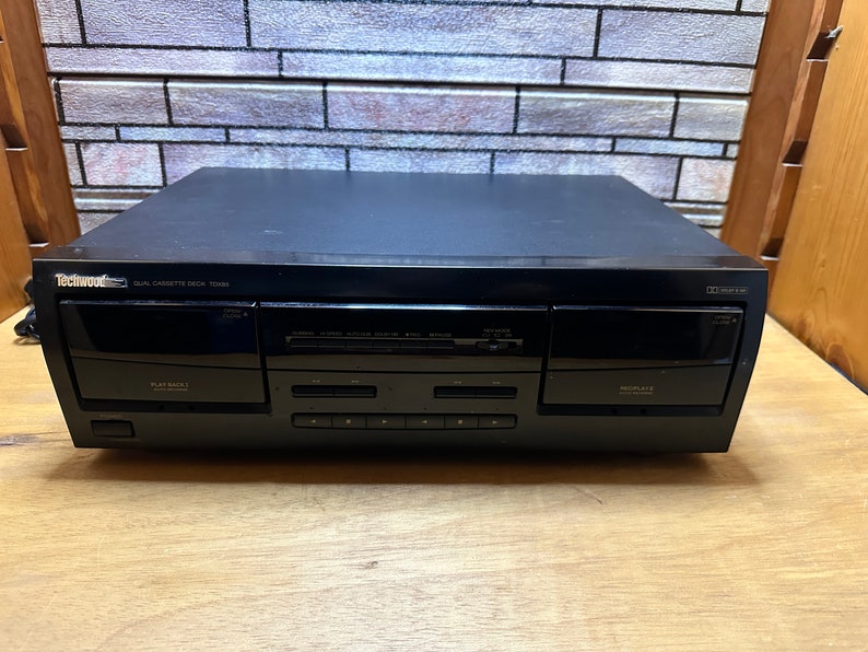 Vintage Techwood TDX85 Dual Cassette Deck Player, Same Day Quikship - Etsy