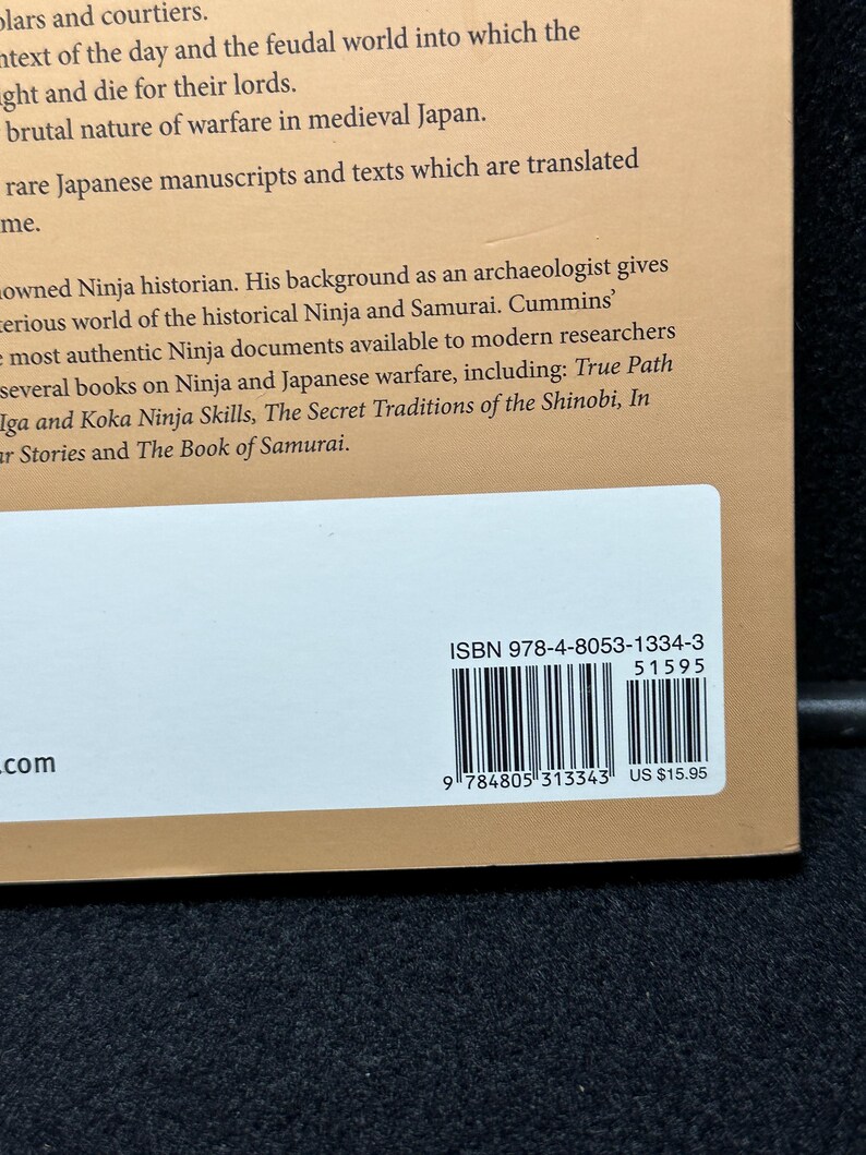 Samurai and Ninja:the Real Story Behind the Japanese Warrior, Cummins ...