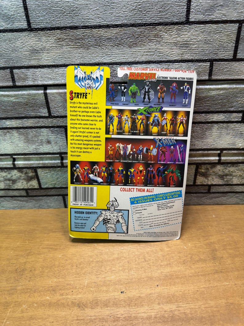1992 Toy Biz Marvel X-men X-force Stryfe Action Figure Sealed New ...