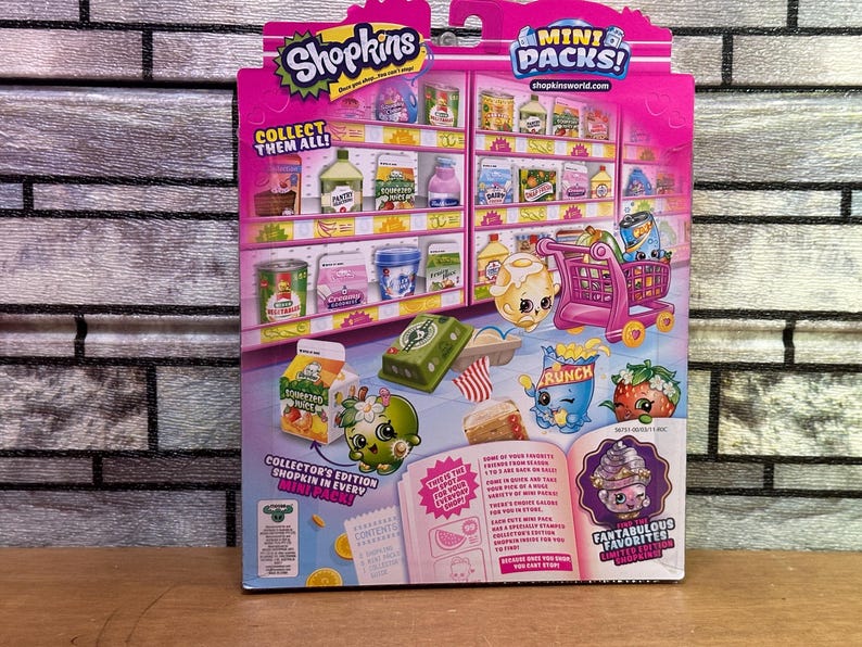 Shopkins Collector Edition Mini Packs!, Shopper Pack, 16 Items, We Ship ...