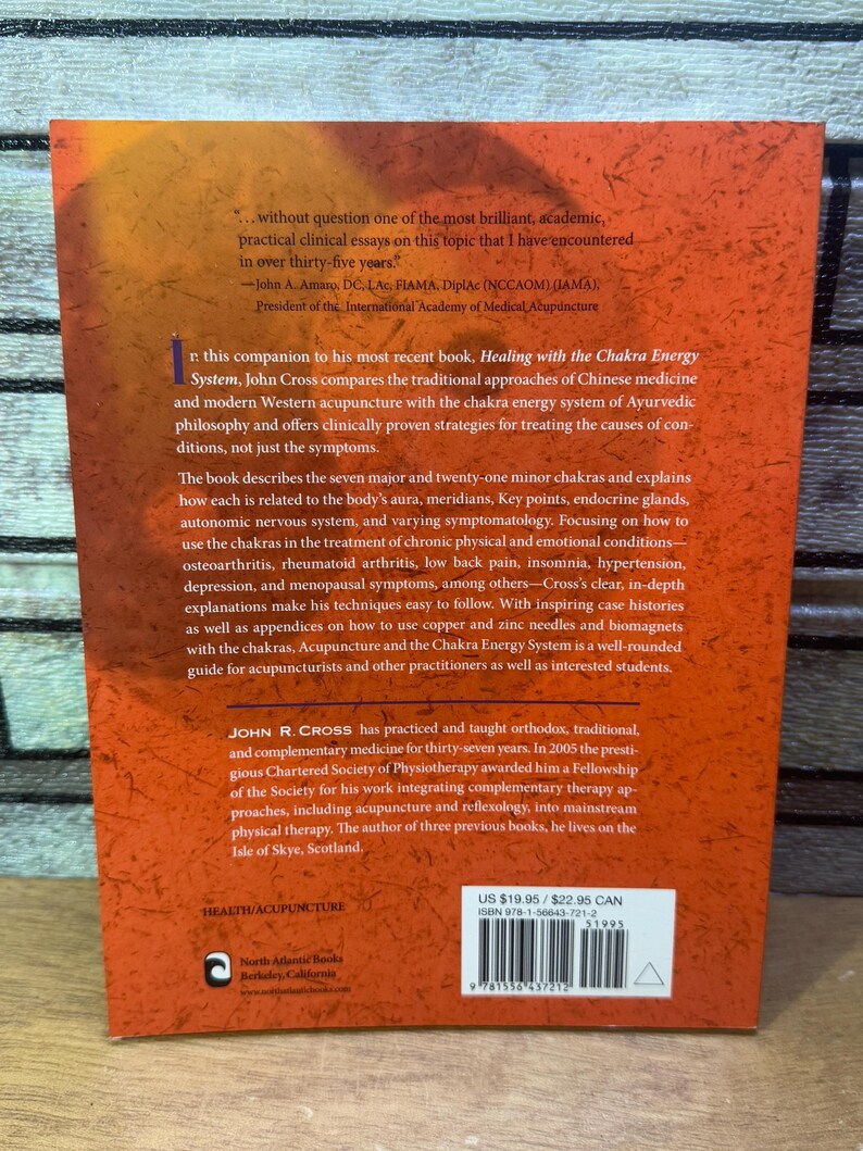 Acupuncture and Chakra Energy System Book by Cross - Etsy