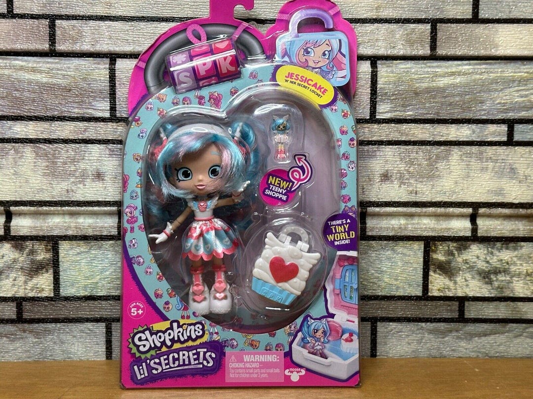 Shopkins Lil' Secrets Jessicake Doll With Locket & Teeny Shoppi, We ...