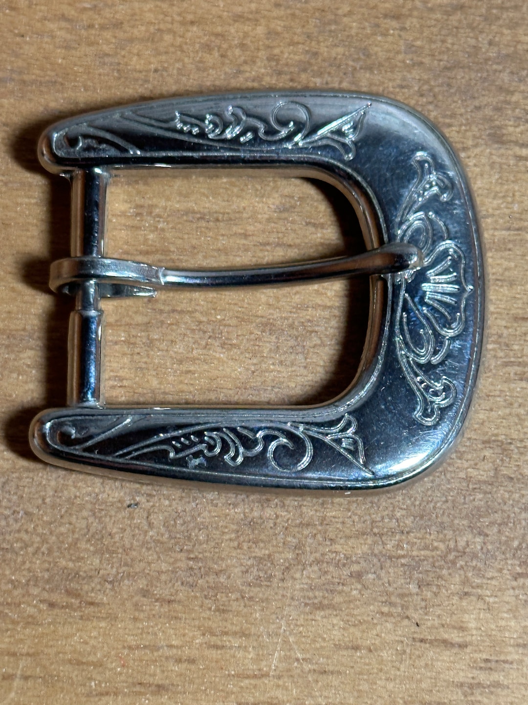 Vintage Western Engraved Steel Belt Buckle, 3", Free Same Day Shipping ...