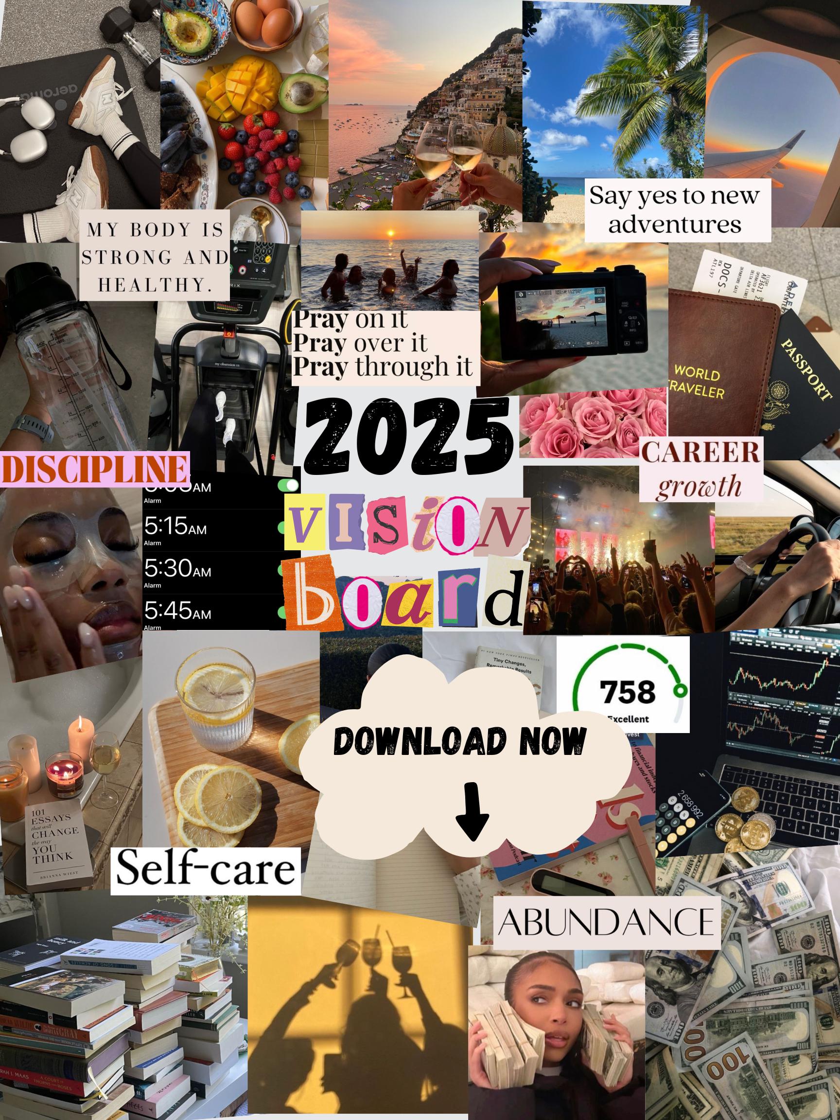 2025 Personalized Vision Board - Digital Download - Etsy