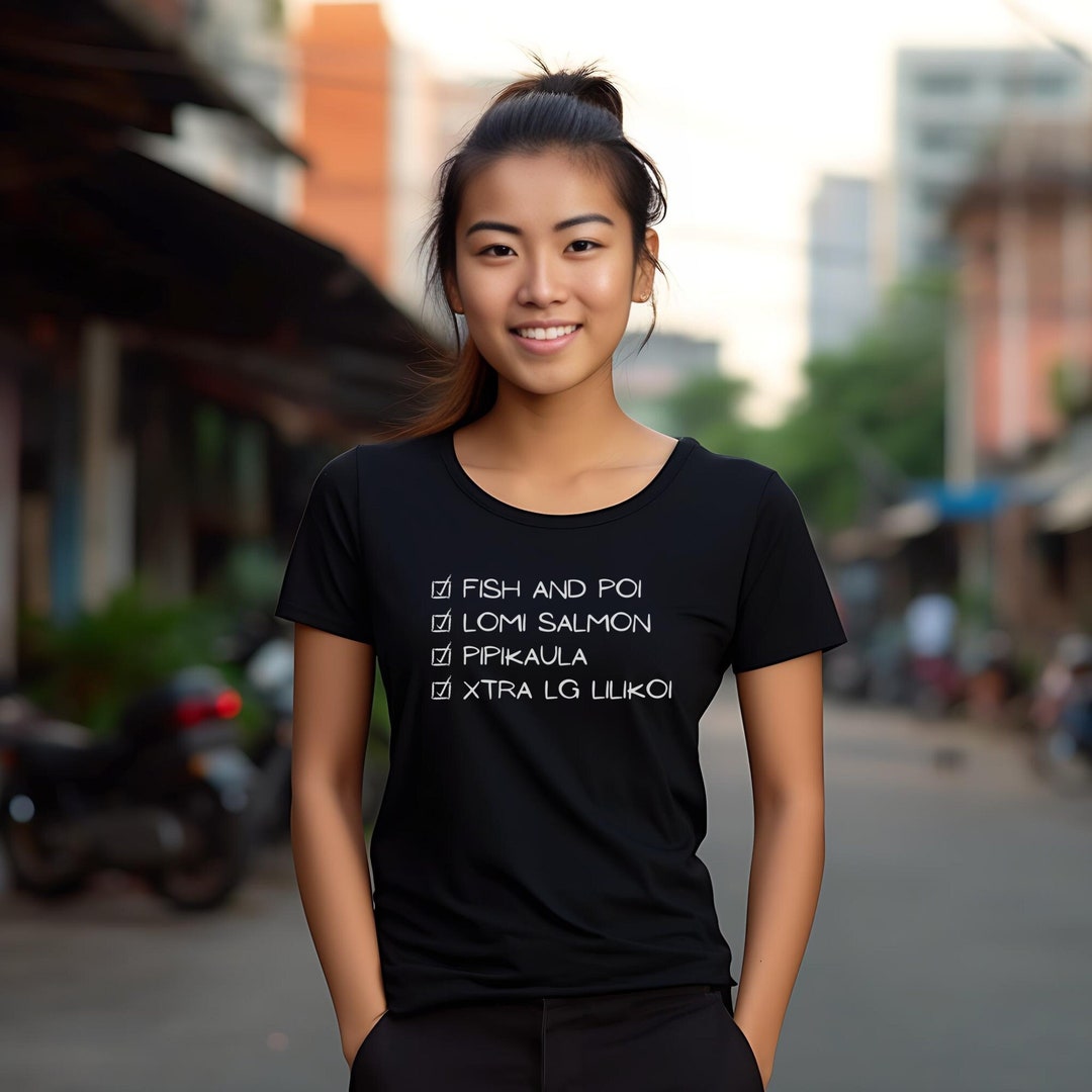 Fish and Poi Shirt, Big Boy Shirt, Local Kine Grindz, Lomi Salmon ...