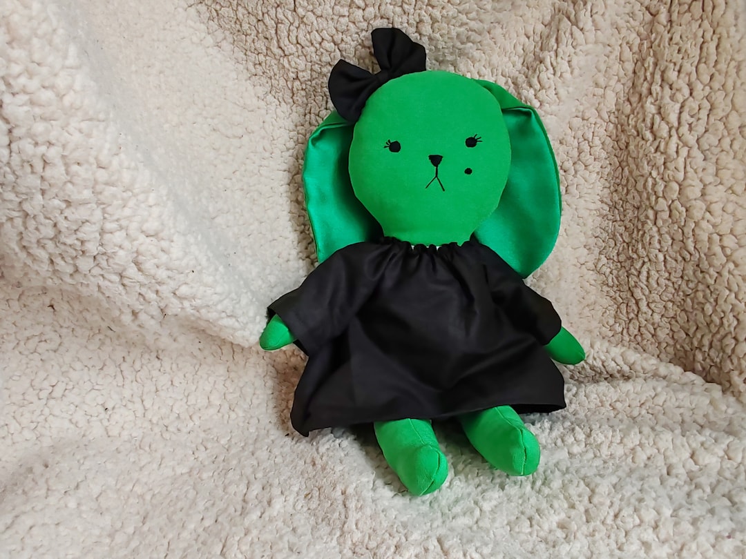 Halloween Gift for Kids, Customized Plush Animals, Handmade Witch Doll ...