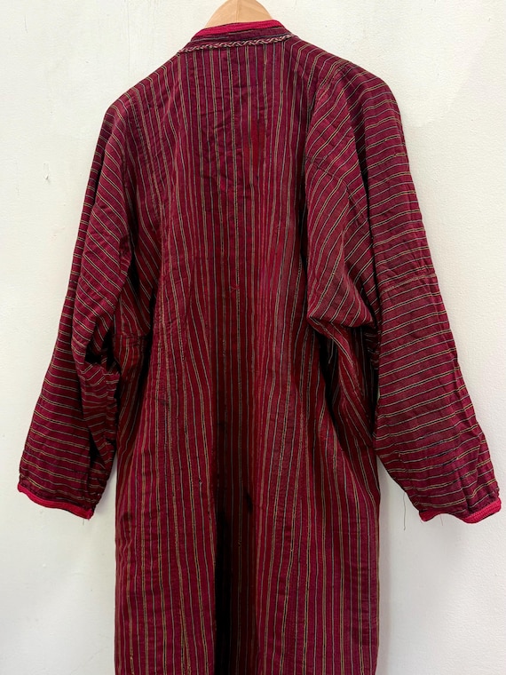 Antique Turkmen silk chapan coat and Afghan chirpy si… - Gem