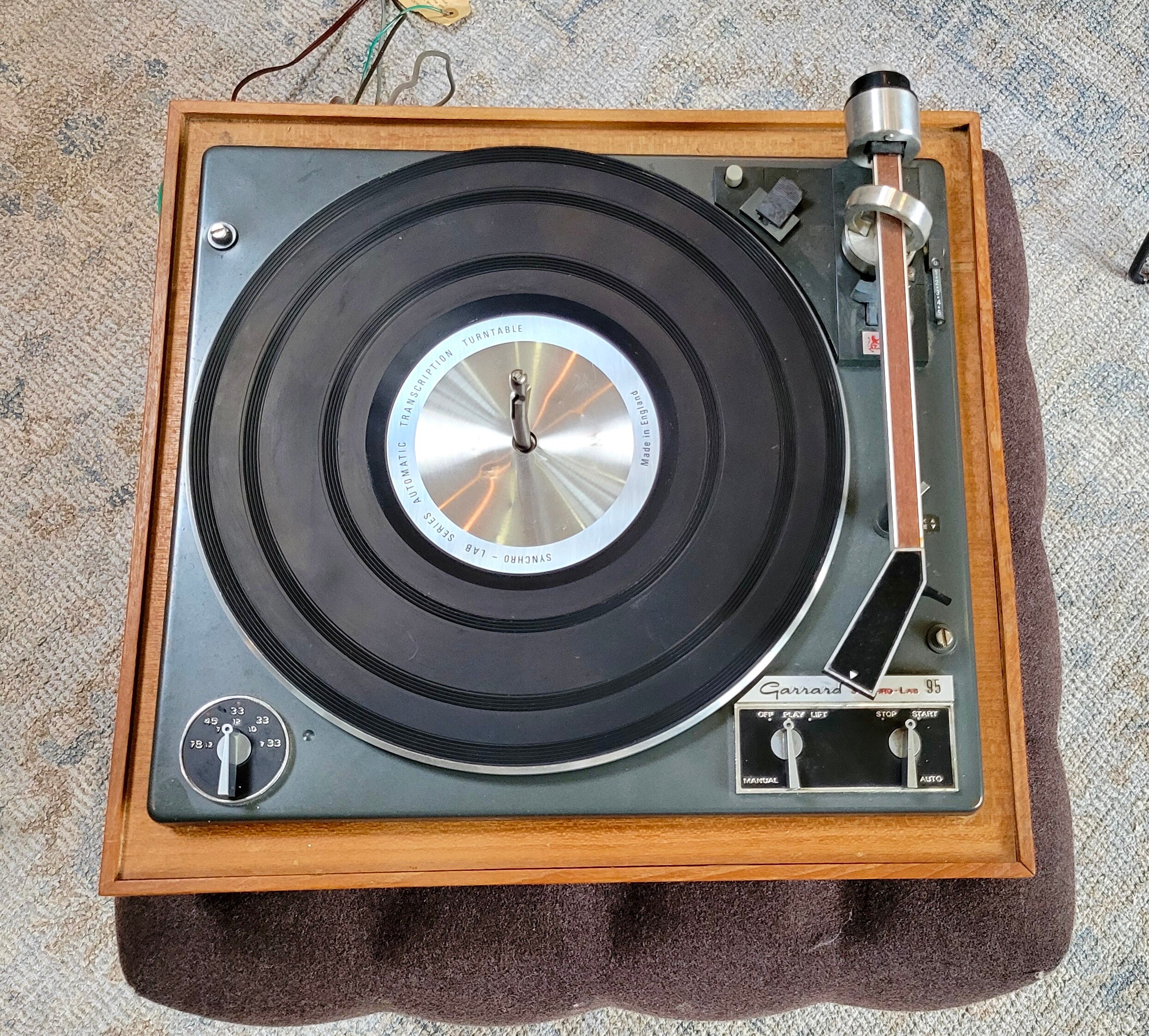 Vintage Garrard SL 95 3 Speed Idler-drive Turntable Record Player Wood ...