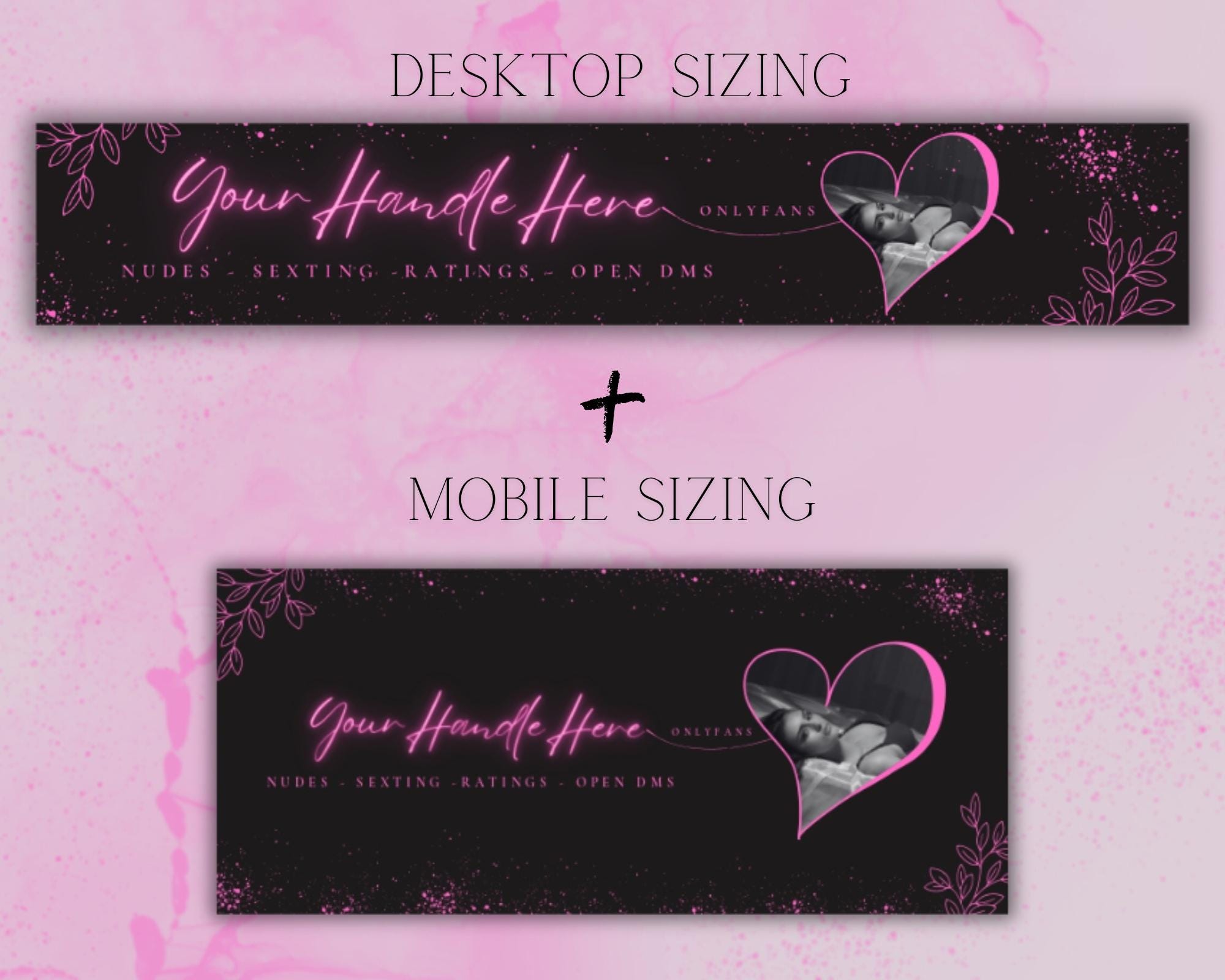 Neon Onlyfans Banner | Editable Template | Canva Template | Tip Menu ...