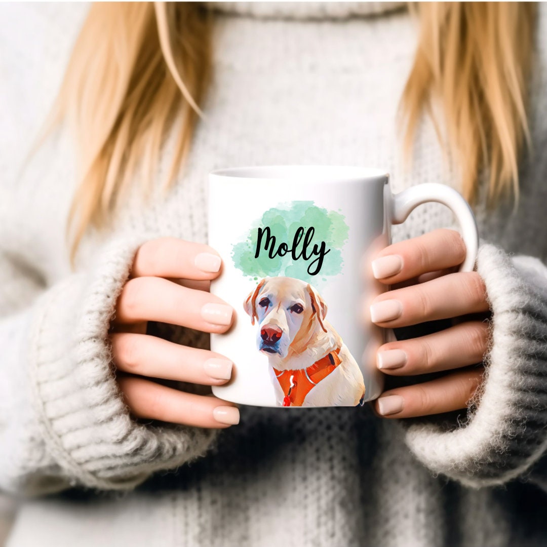 Custom Pet Mug Using Pet Photo Name Custom Dog Mug Dog Coffee Cup ...