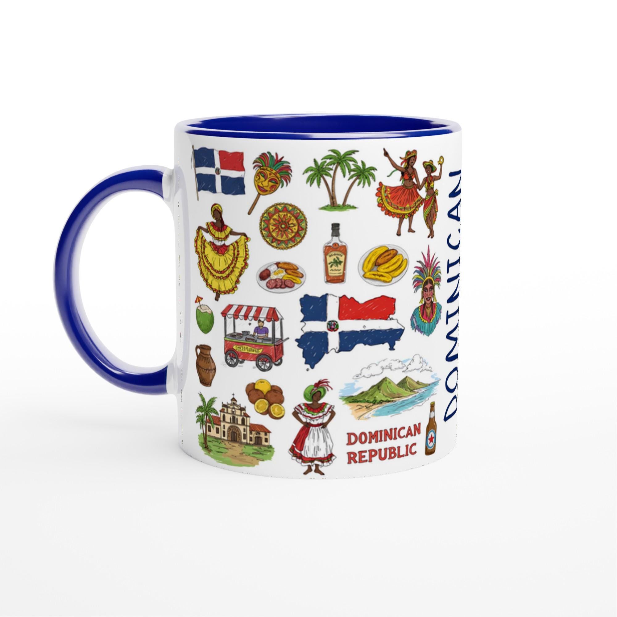 Dominican Republic Mug | Two-tone Ceramic Travel Mug | 11oz 325ml ...