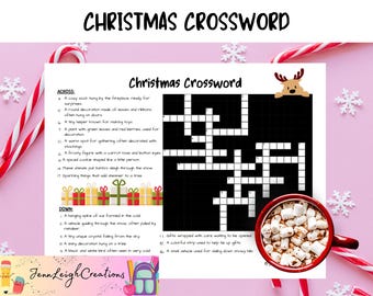 Christmas Crossword Puzzle - Etsy