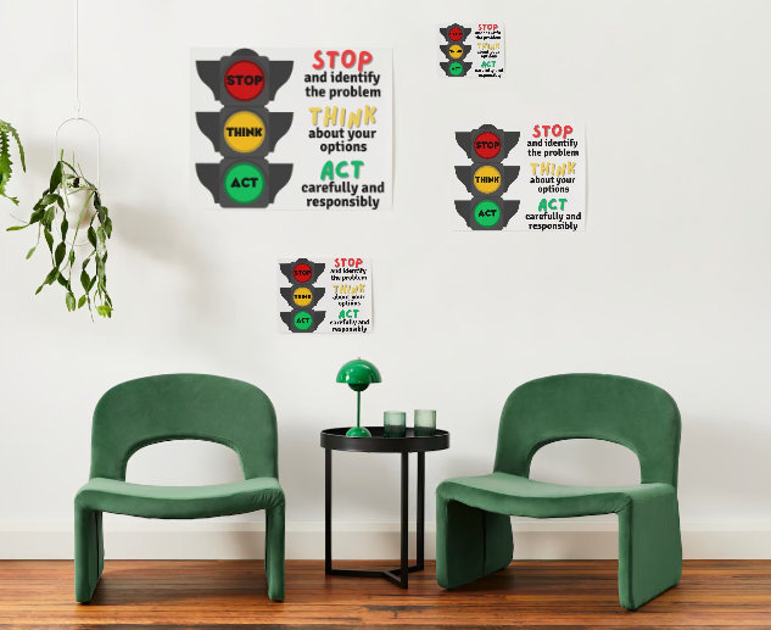 Stop, Think, Act Classroom Poster - Digital Download - Motivational ...