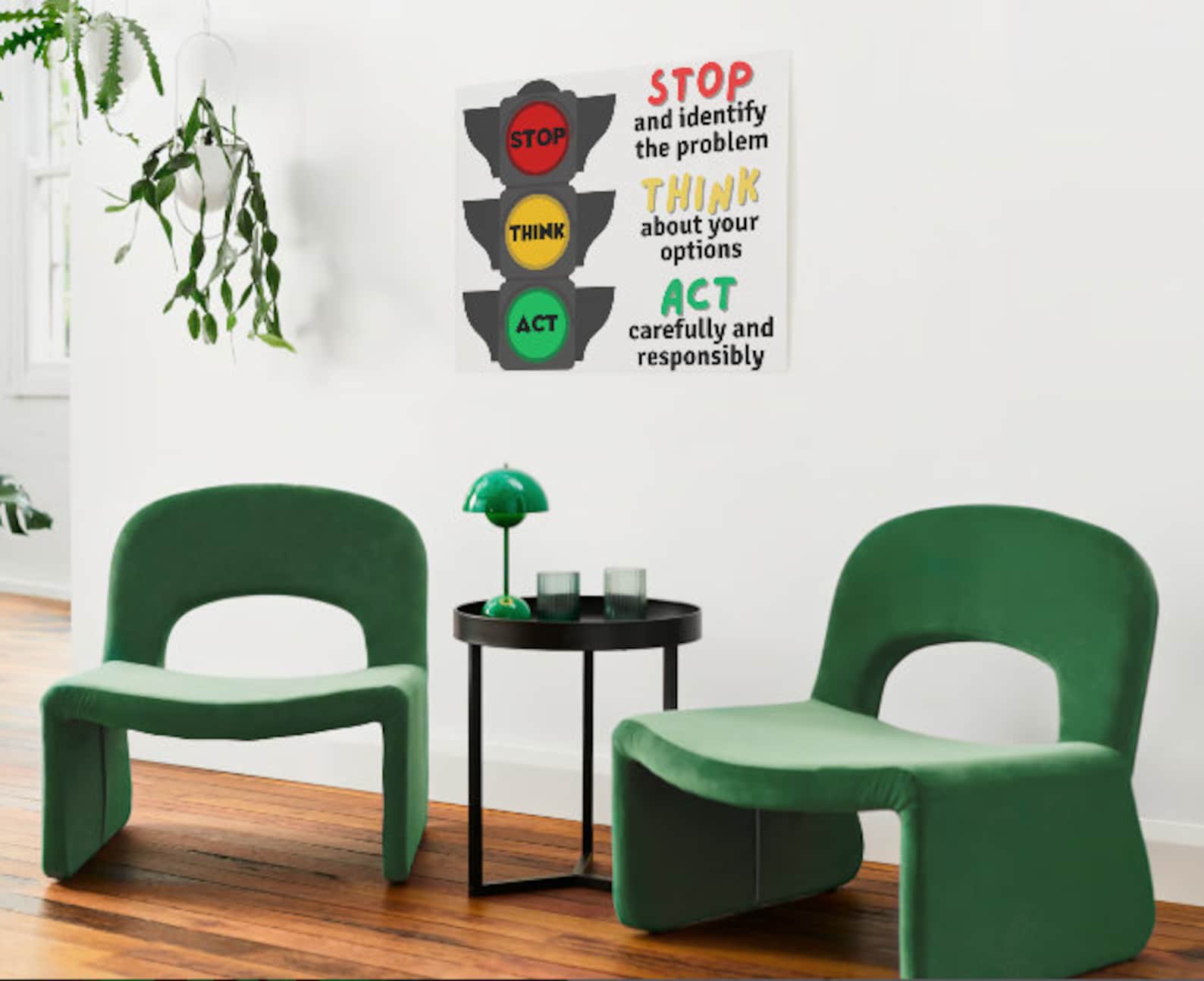 Stop, Think, Act Classroom Poster - Digital Download - Motivational ...