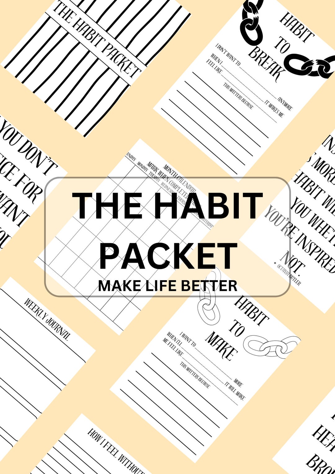 THE HABIT PACKET | Guided Making Habit and Guided Breaking Habit ...