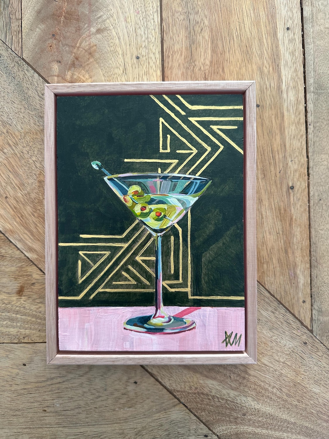 Art Deco Acrylic Painting