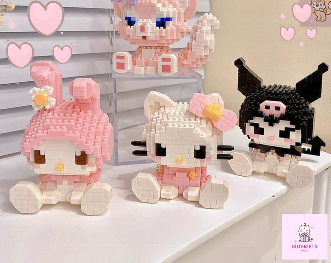Hello Kitty Sanrio Lego Kuromi My Melody Toy Building Blocks - Etsy ...