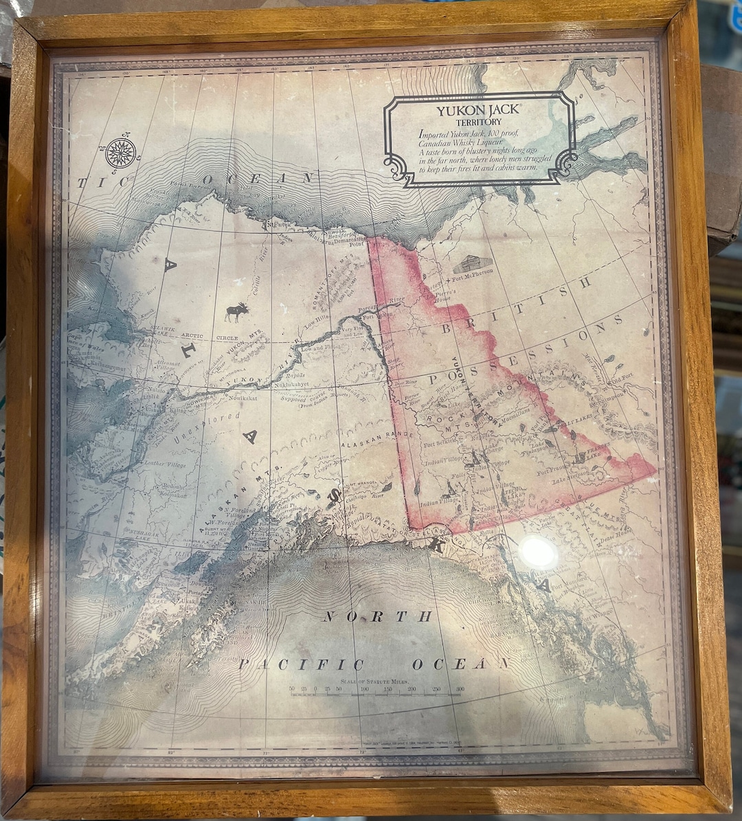 Vintage Yukon Jack Map - Etsy