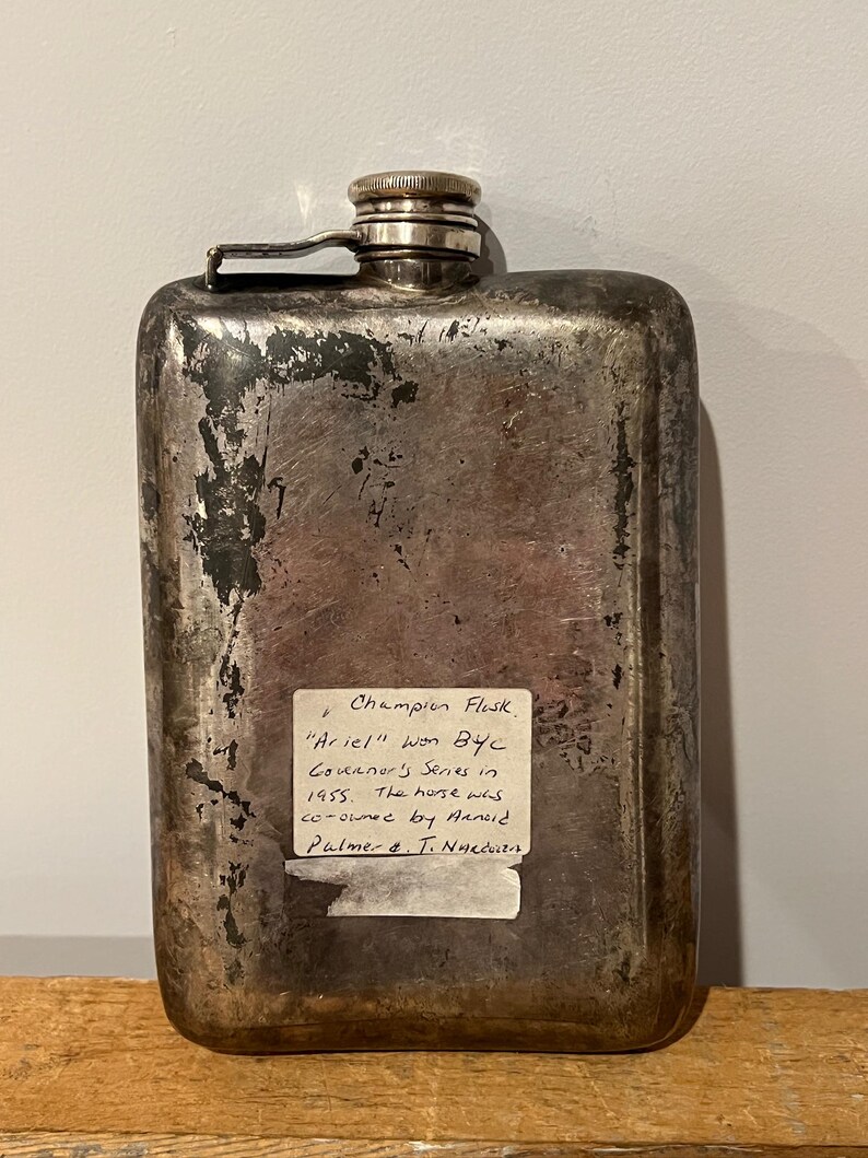 Vintage 1955 B.Y.C. Governors Series Flask Nautical Trophy Flask ...