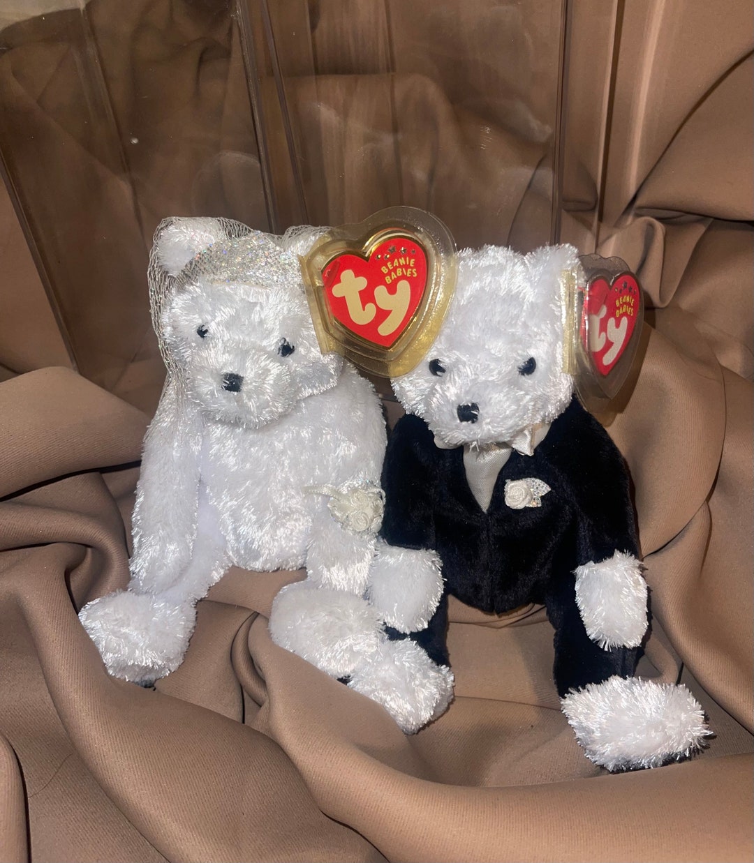 Bride & Groom TY Beanie Babies RARE - Etsy