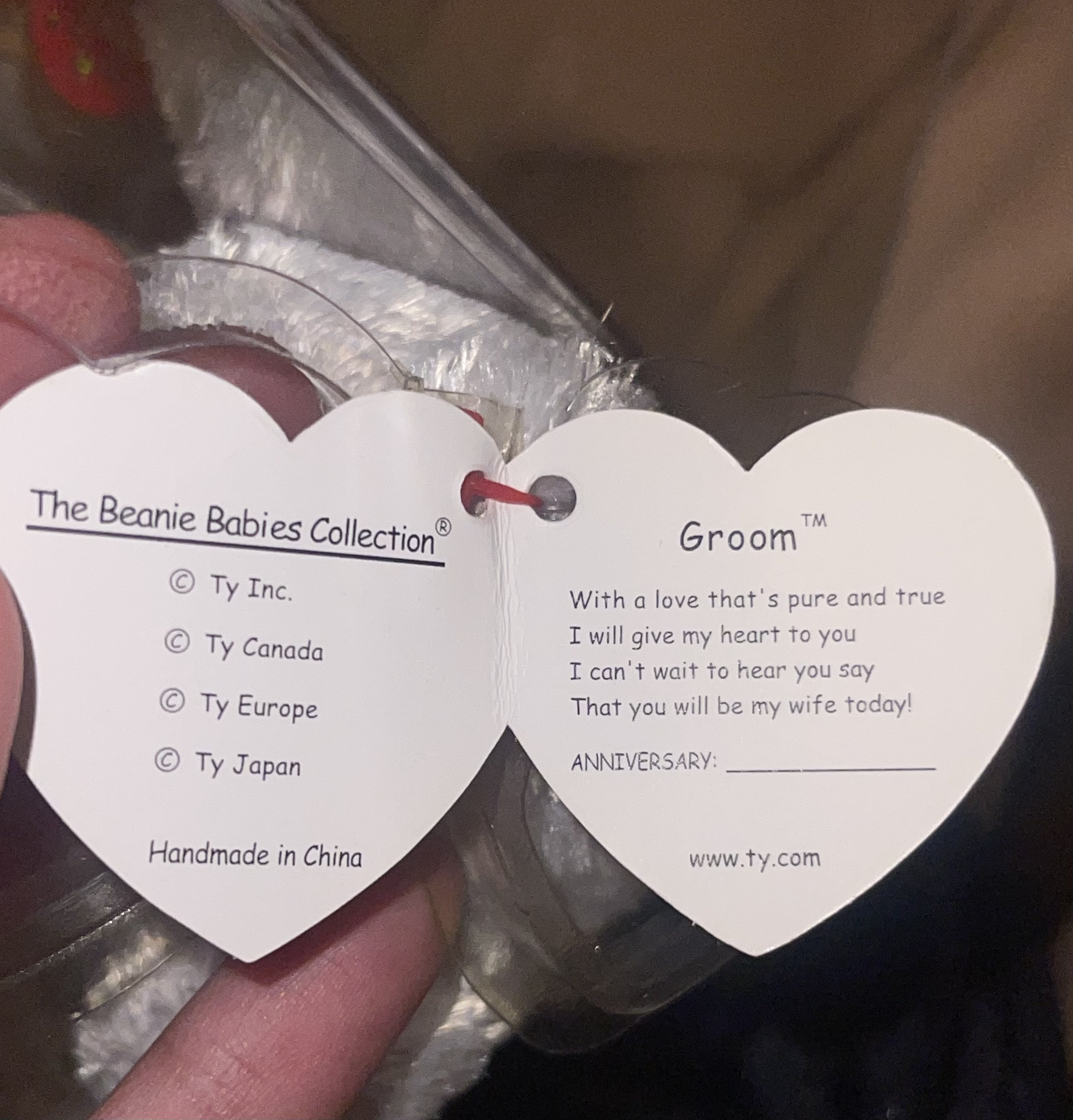Bride & Groom TY Beanie Babies RARE - Etsy