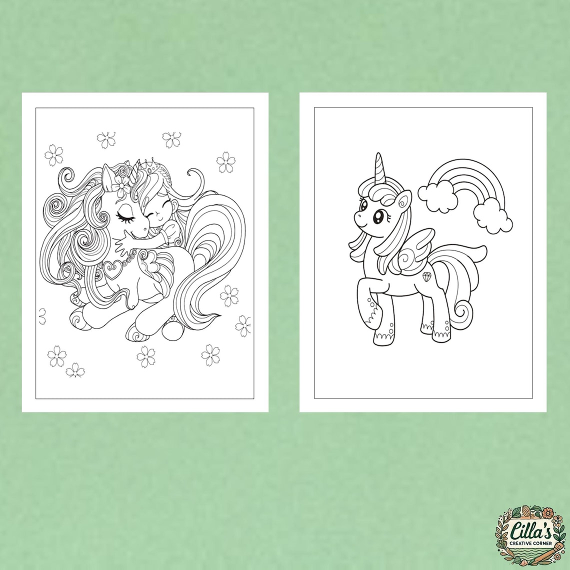 Unicorn Coloring Book – Printable Magical Fun for Kids | 55 Cute ...
