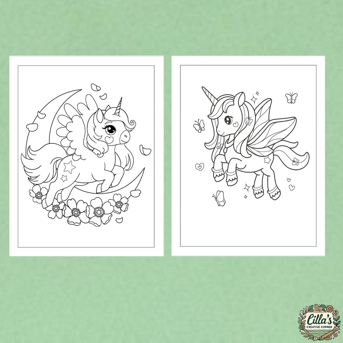 Unicorn Coloring Book – Printable Magical Fun for Kids | 55 Cute ...