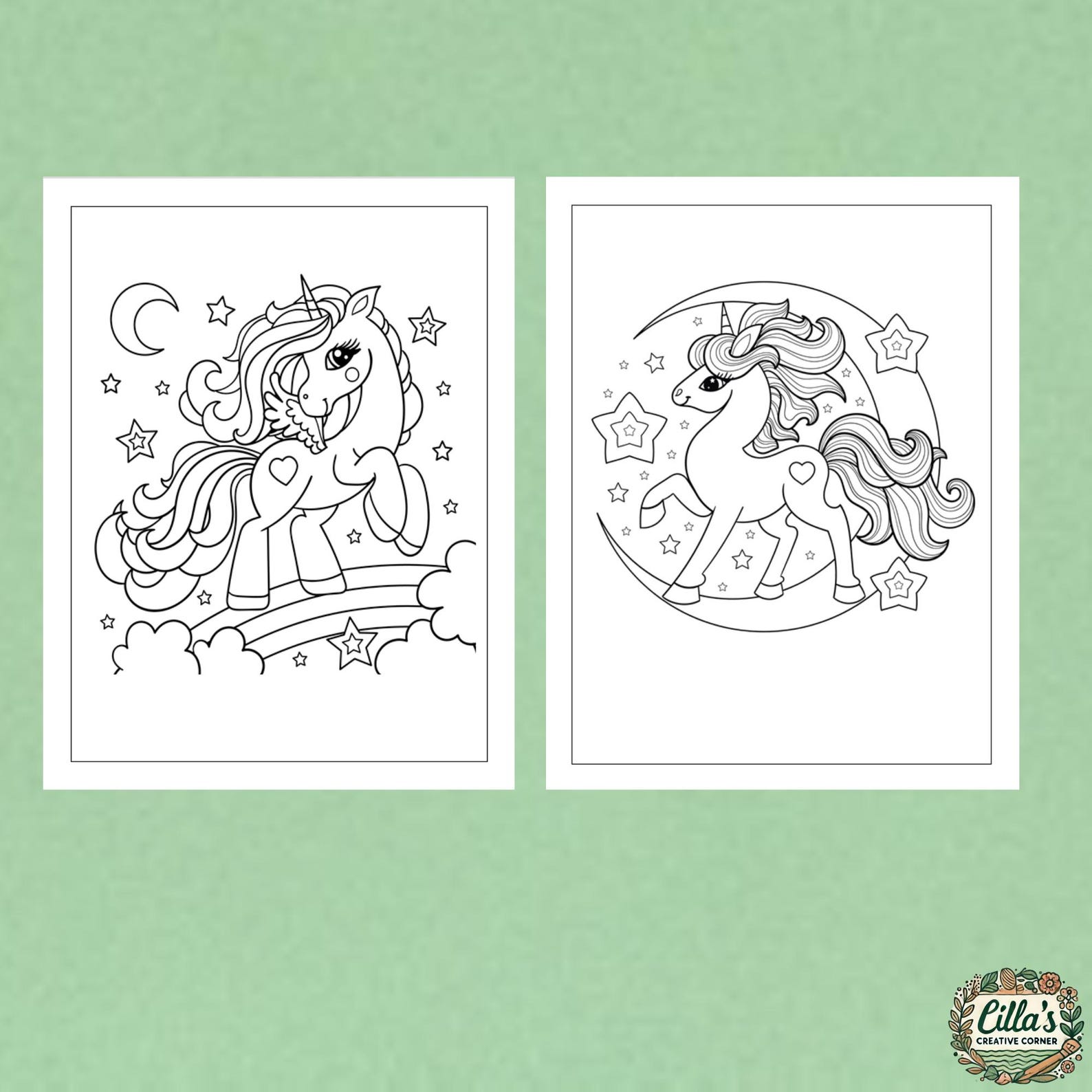 Unicorn Coloring Book – Printable Magical Fun for Kids | 55 Cute ...