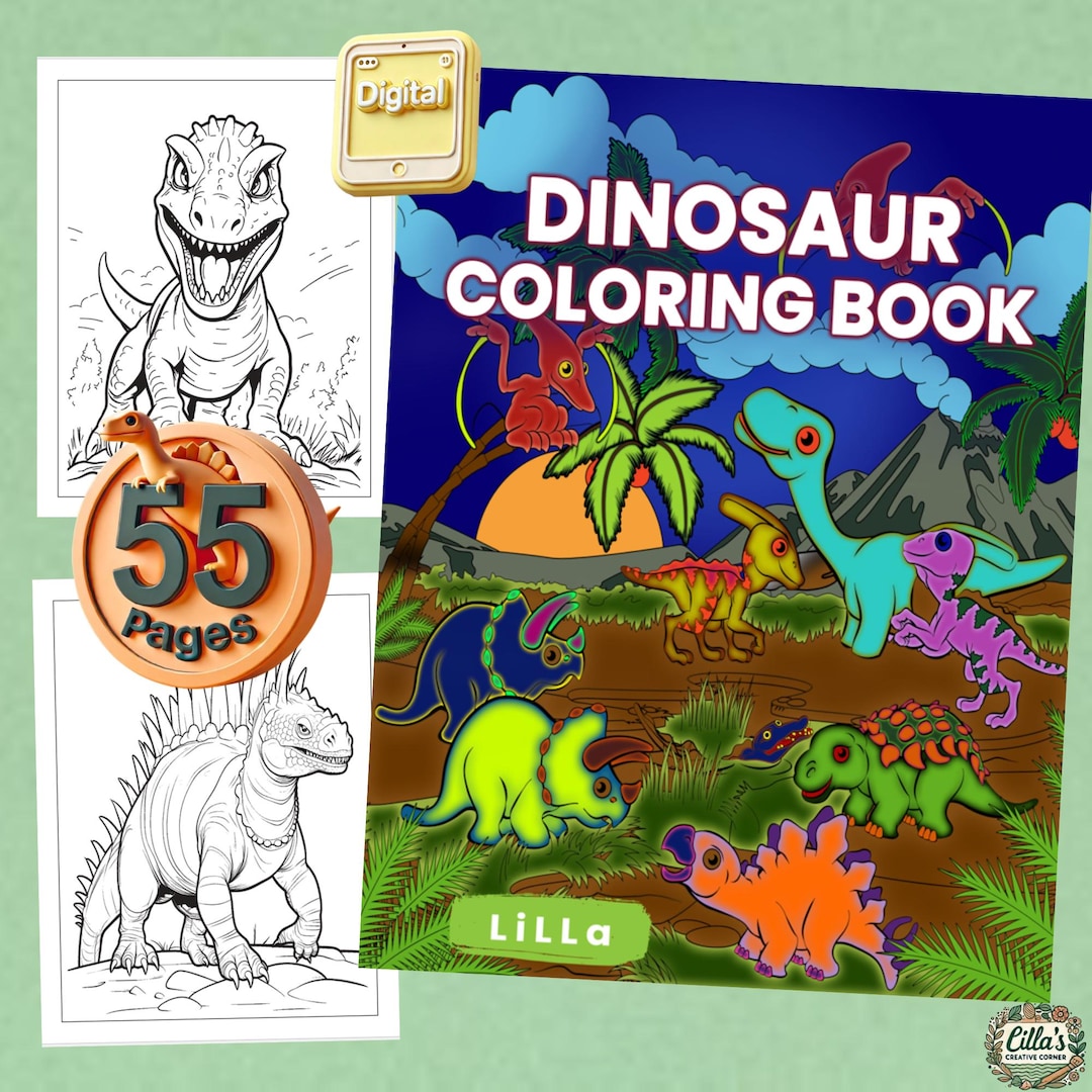 Digital Dinosaur Coloring Book – iPad & Tablet Edition | Unleash ...