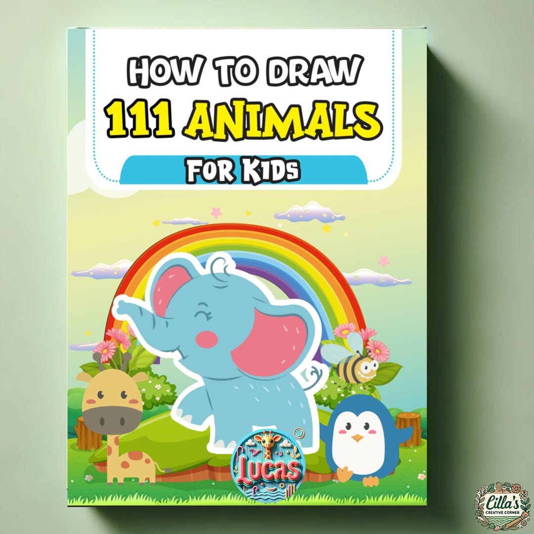 Personalized How to Draw Animals Book | Step-by-step Drawing Guide ...