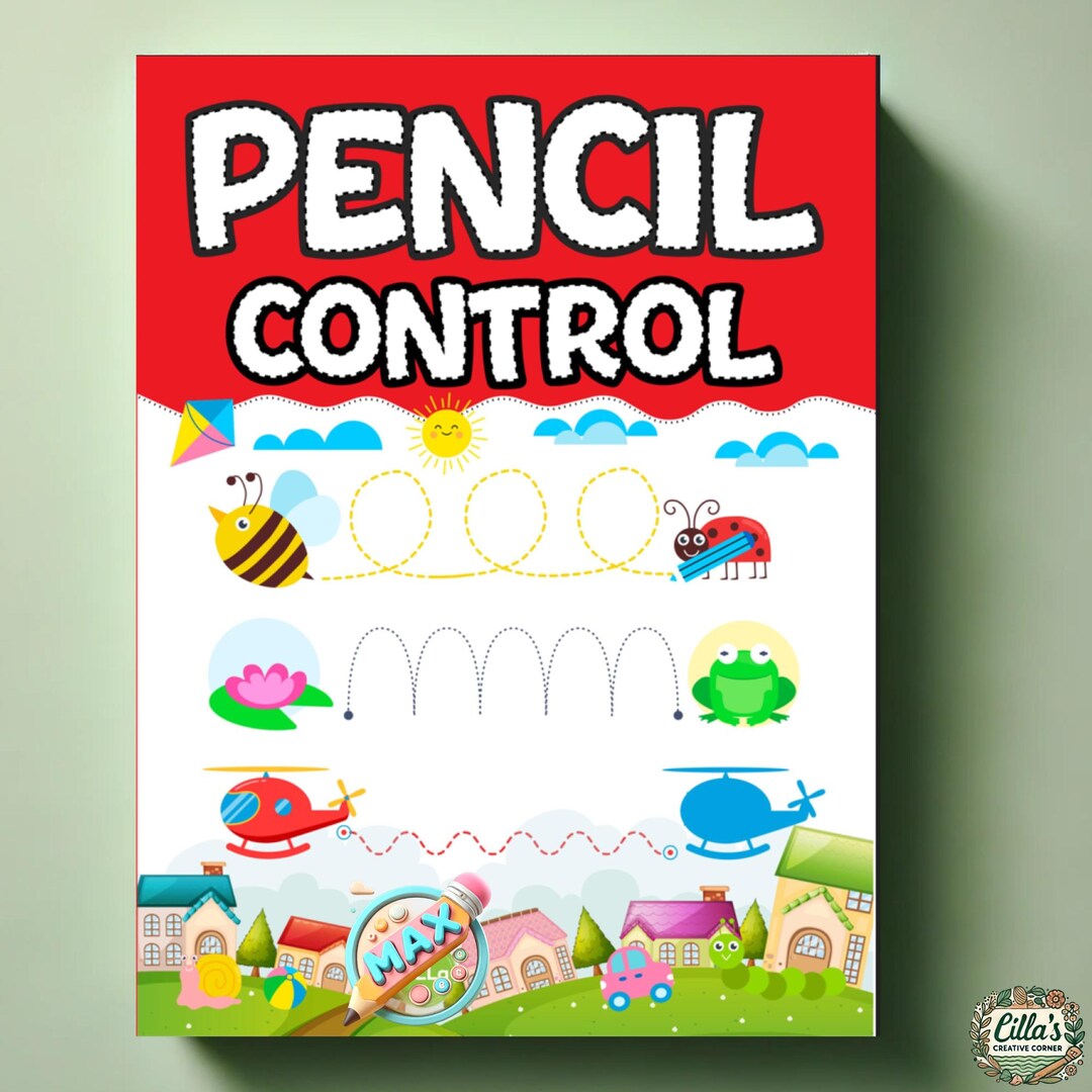 Personalized Pencil Control Tracing Book – Printable PDF (color Edition ...