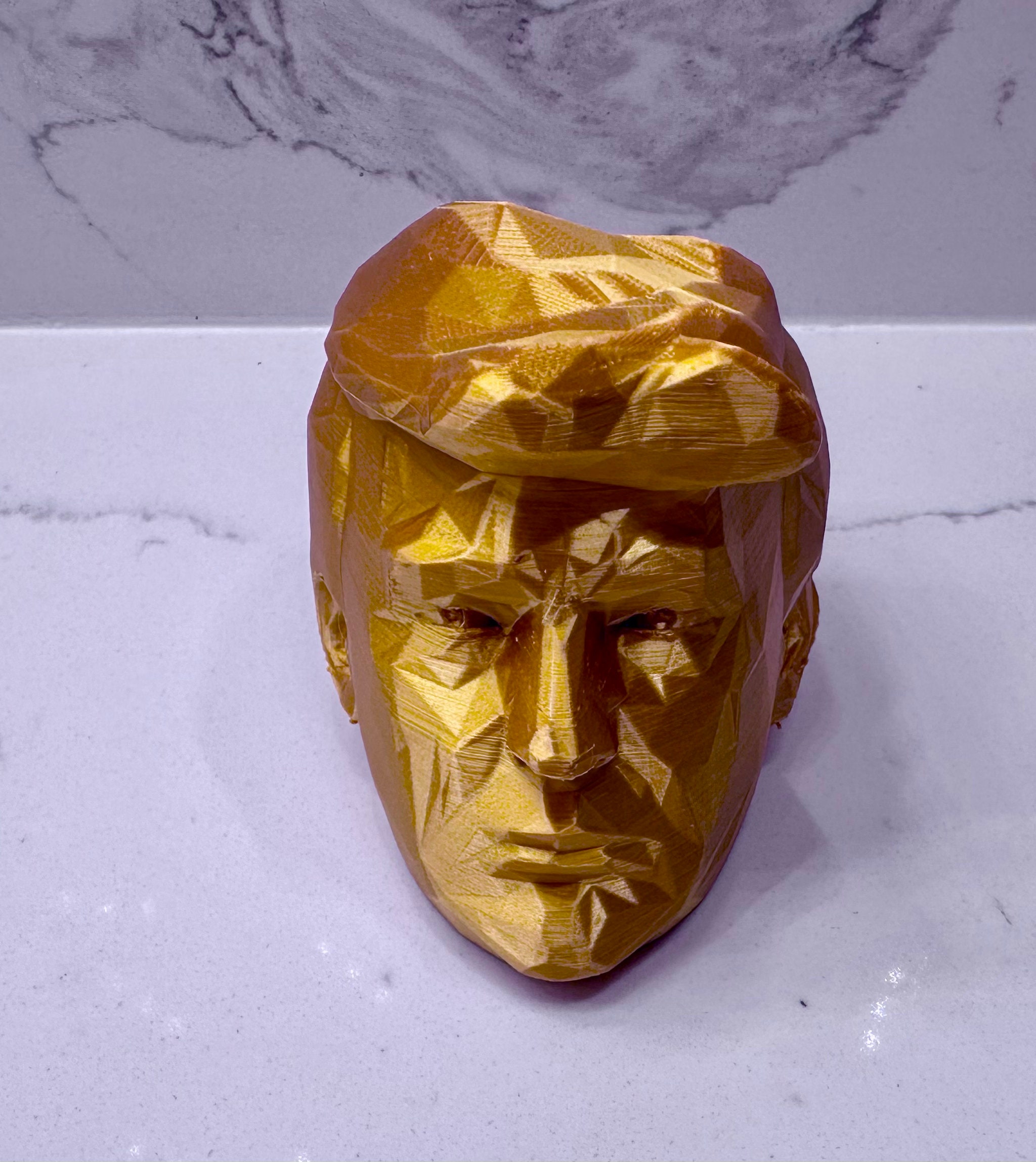 Stylized Sculpture of Donald Trump's Head (3D Printed) - Etsy