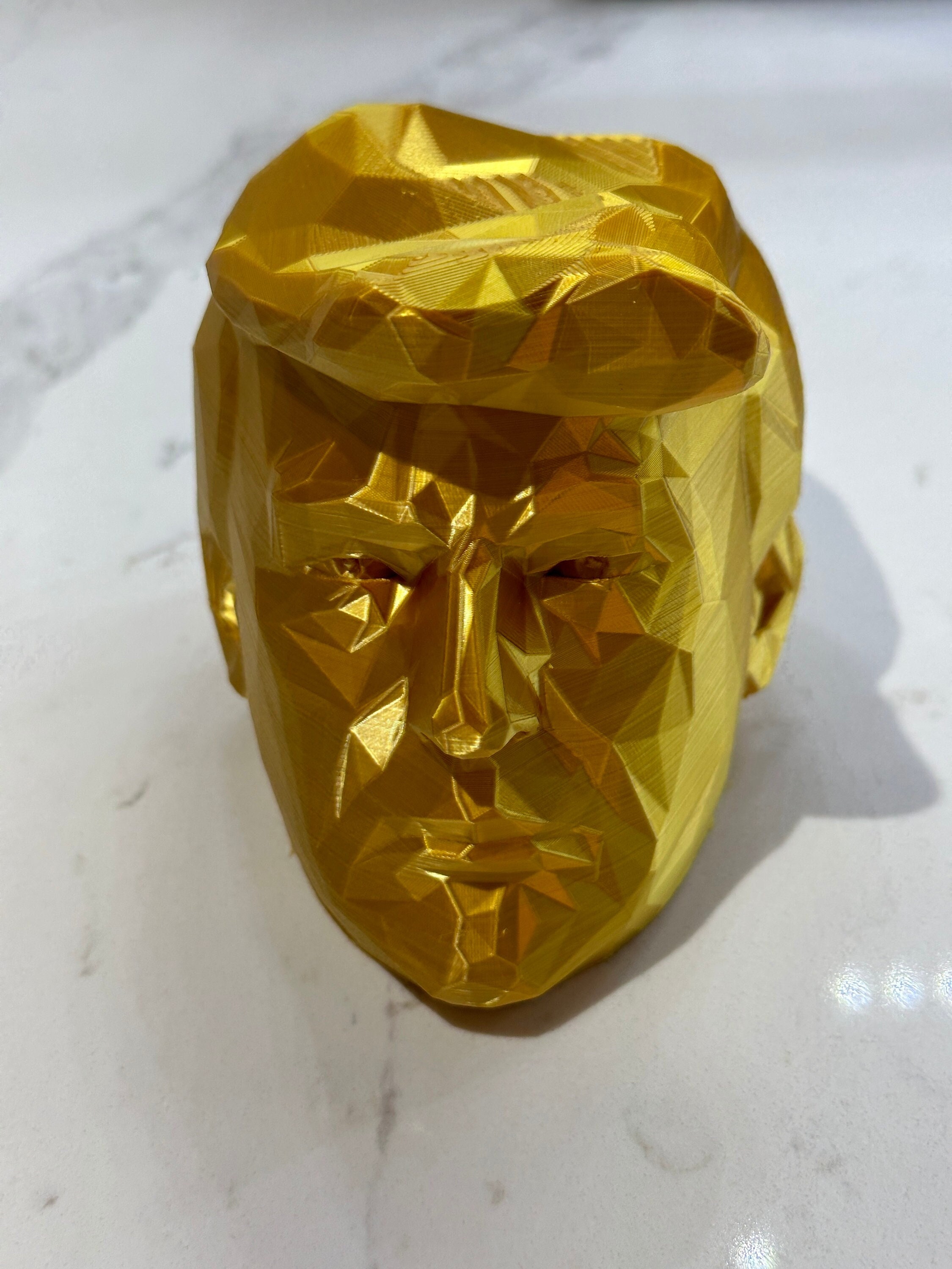Stylized Sculpture of Donald Trump's Head (3D Printed) - Etsy